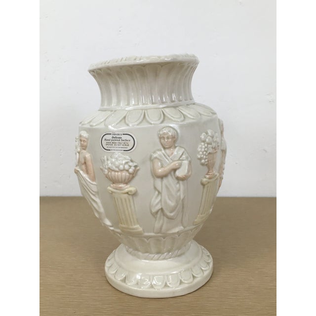 Fitz and Floyd Omnibus Neoclassical Roman Figural Motif Water Pitcher ...