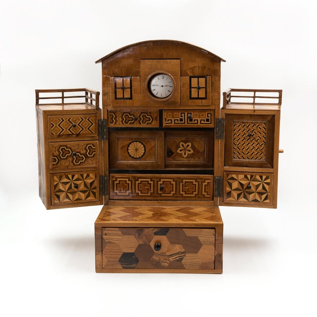 Early 20th Century Japanese Wood House/Men’s Dressing Box | Chairish