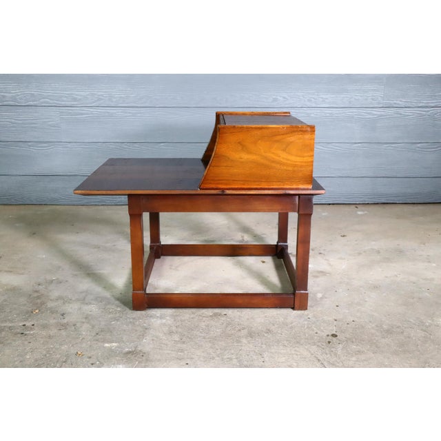 Mid Century Step Side Table With Drawer Danish Style End Night Stand 50 ...