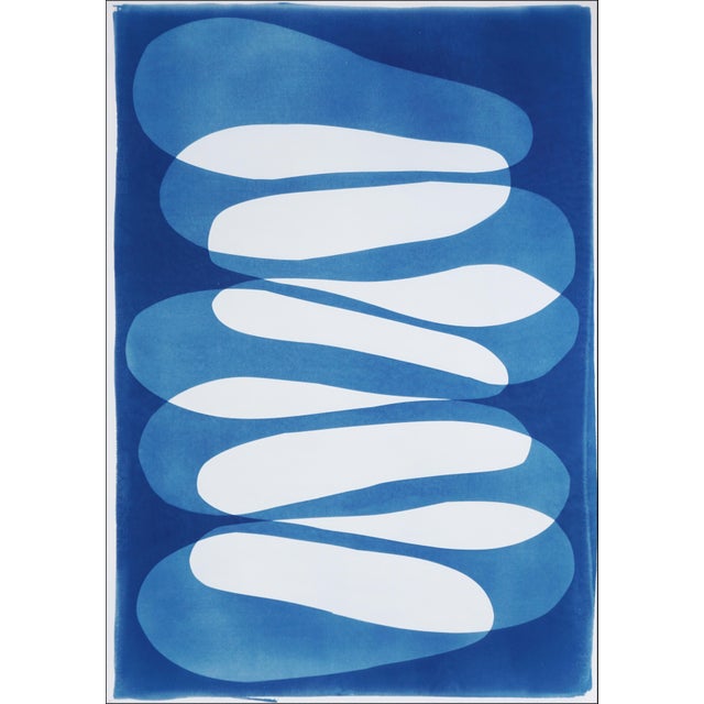 2025, Better Together, Post Minimalist Cyanotype Monotype Diptych ...