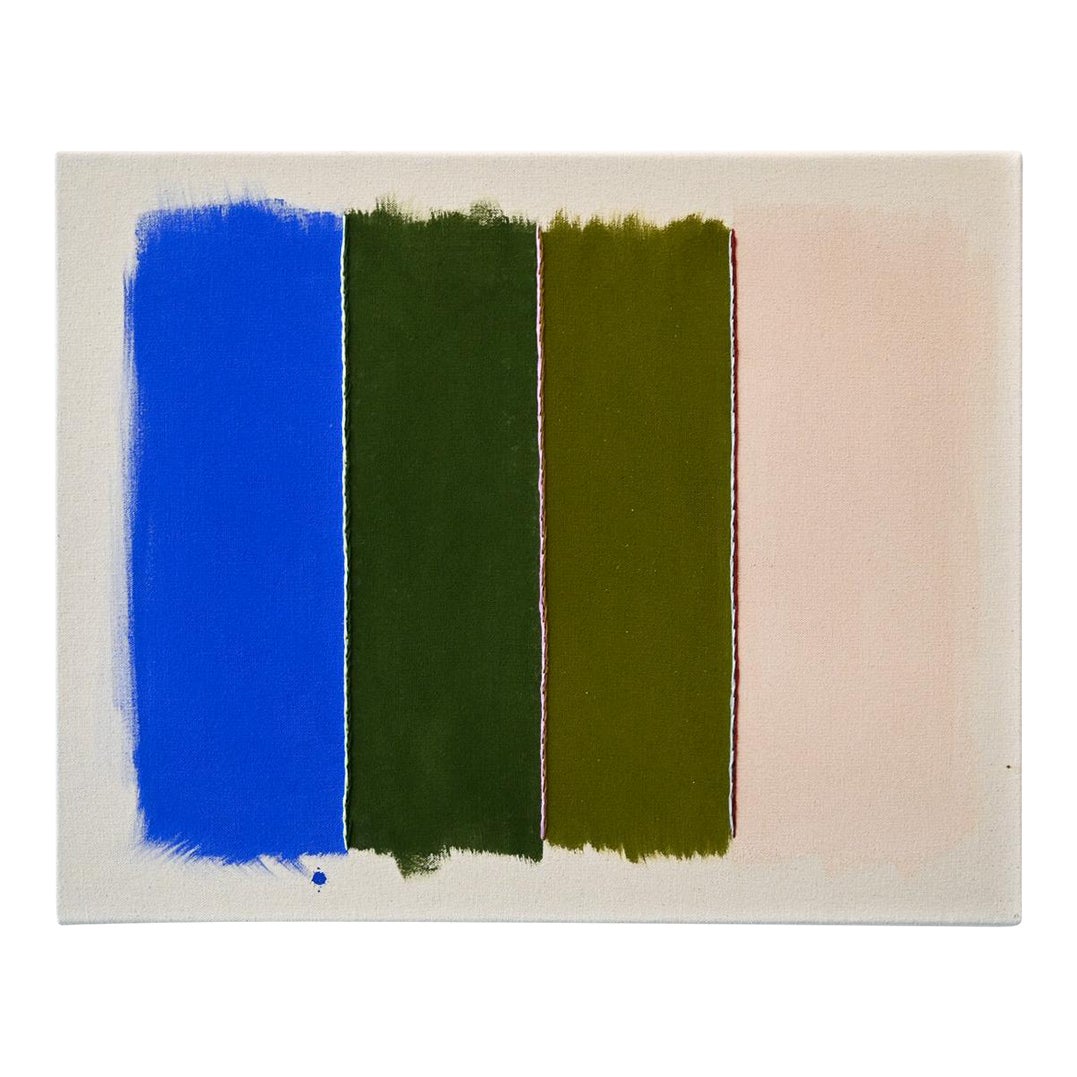 Lapis to Pink Clay Contemporary Abstract Painting by Emily Keating ...