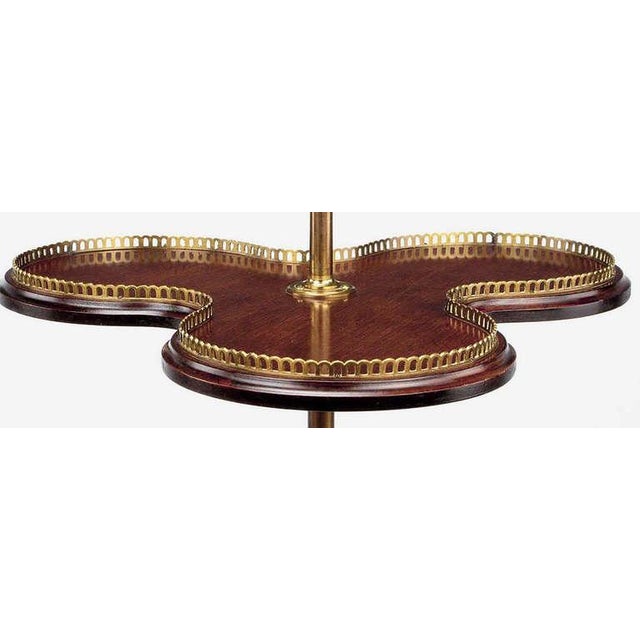 English Revolving Confection Server in Brass and Mahogany | Chairish