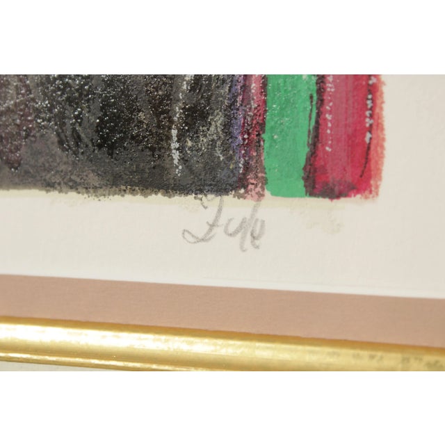 Mid 20th Century "In the Cafe" Serigraph Print by Zule Moskowitz | Chairish