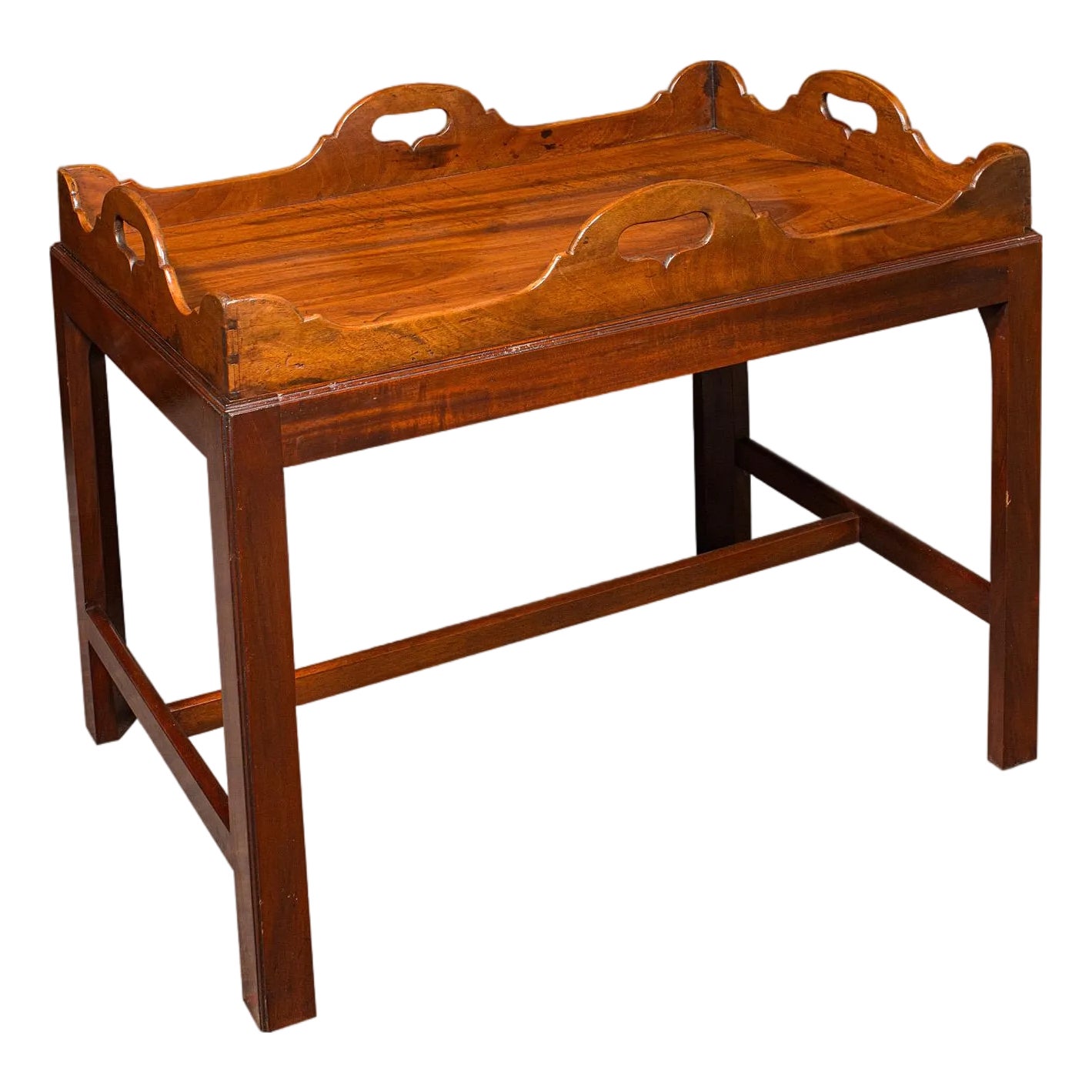 Vintage Butler's Serving Table, English, Afternoon Tea Tray on Stand ...