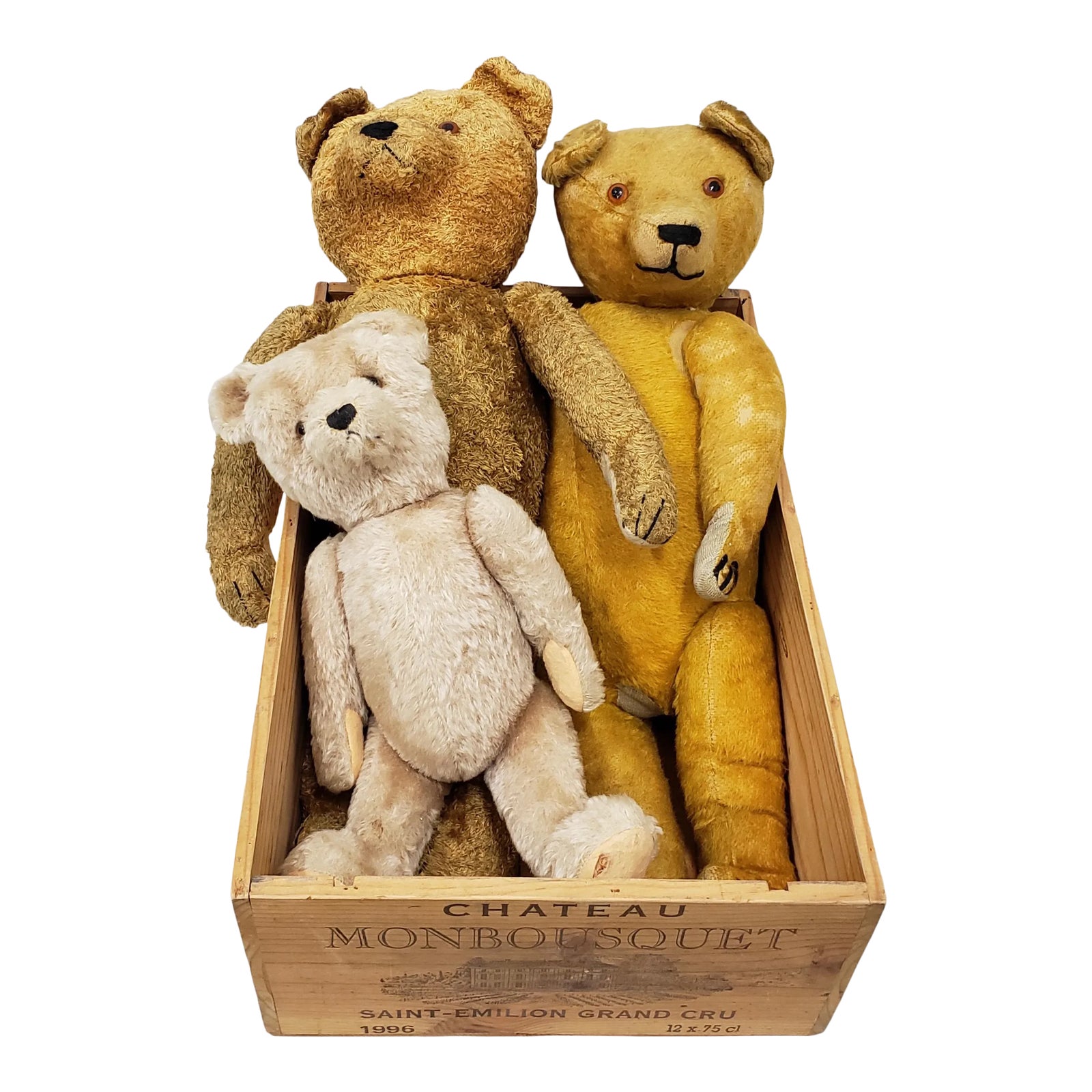 The Three Bears - Family of Stuffed Bears - Possibly Steiff | Chairish