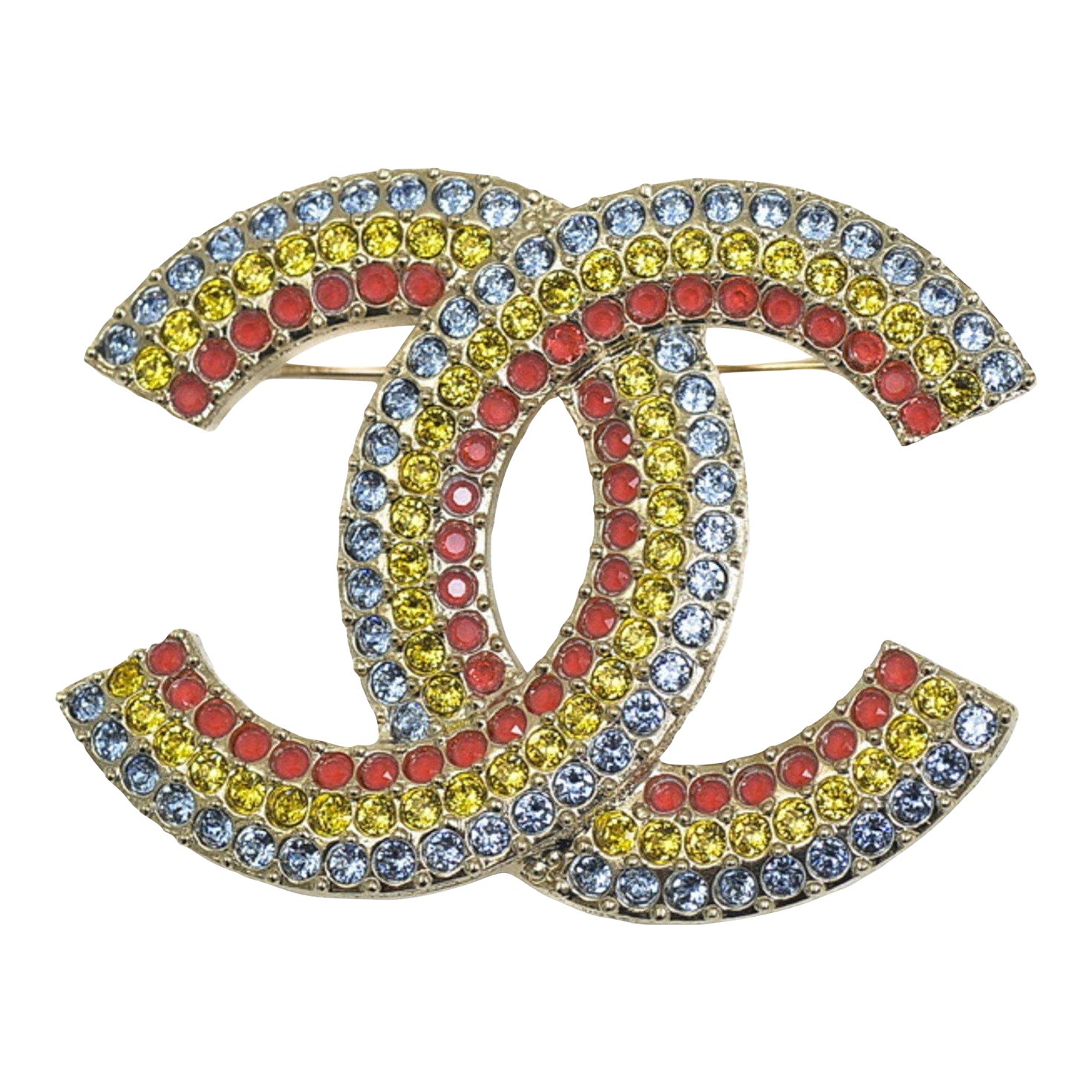 Chanel Coco Mark Brooch | Chairish
