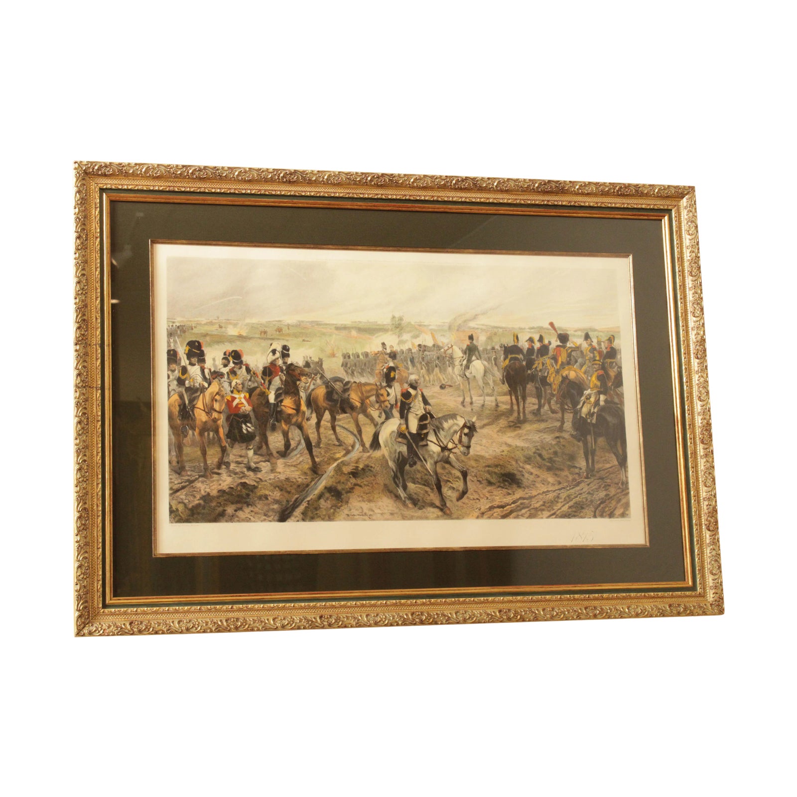 Vintage Engraving After Richard Canton Woodville, 'Napoleons Old Guard ...