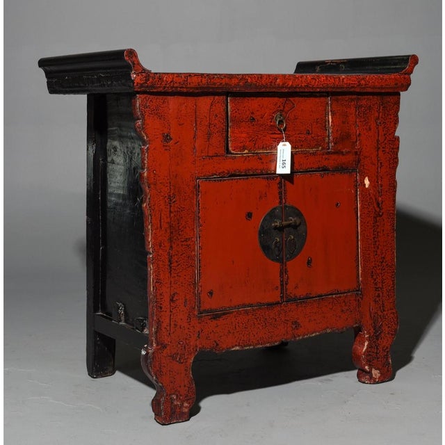 Antique Asian Wood Cabinet | Chairish