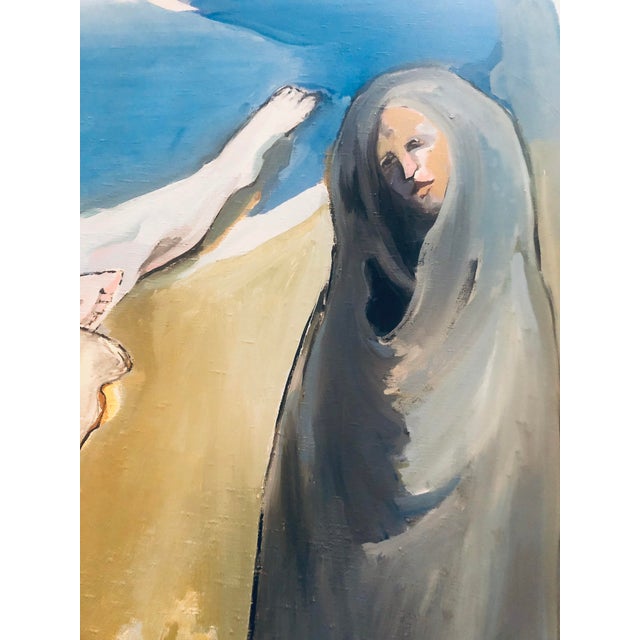 Late 20th Century Fay Singer "Shrouded Image" Original Oil Painting ...