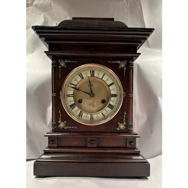 19th Century German Bracket Style Mantel Clock | Chairish