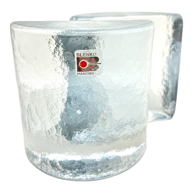 1950s Blenko Glass Company Mid-Century Modern Hand Made Crystal Glass ...