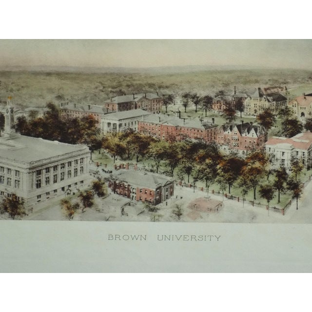 Early 20th Century Antique Brown University Print | Chairish