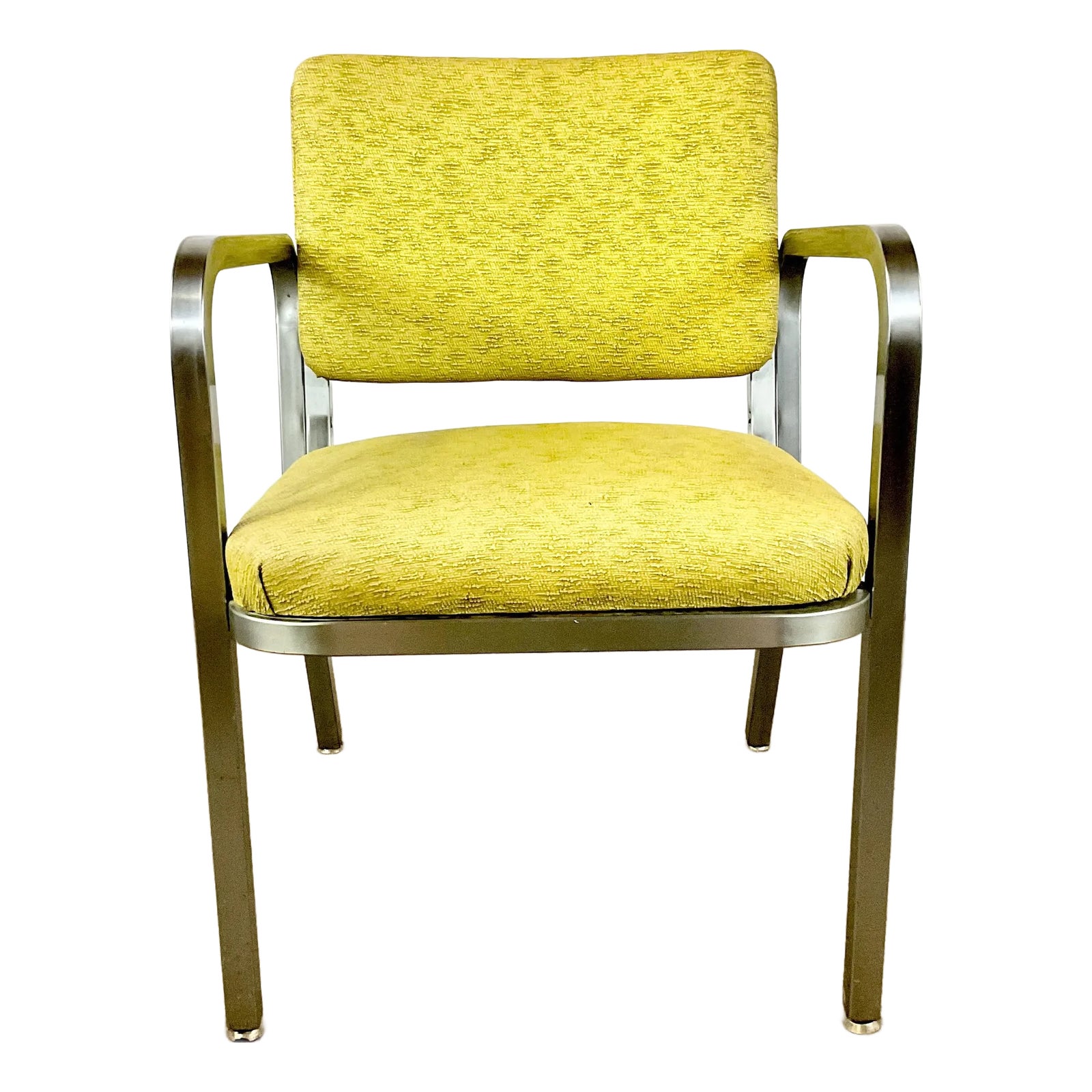 1950s Atomic Mid-Century Boho Chic Aluminum Tubing Side Chair. | Chairish