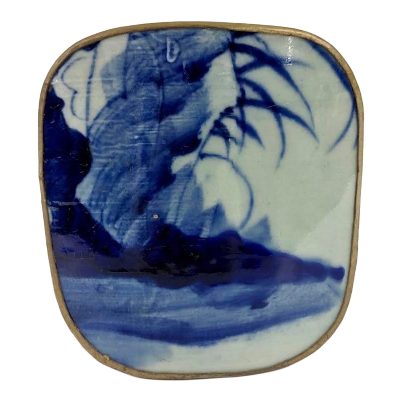 19th Century Chinese Medium Sized Blue and White Porcelain Shard ...