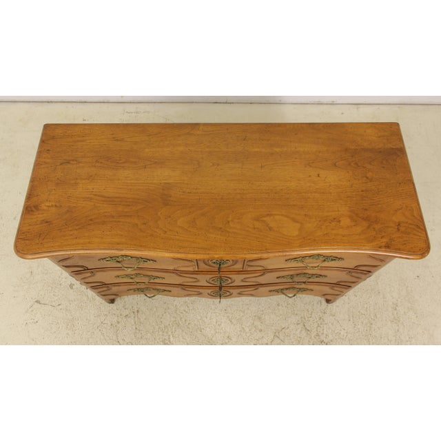 Don Rousseau Bench Made French Walnut Commode Chest | Chairish