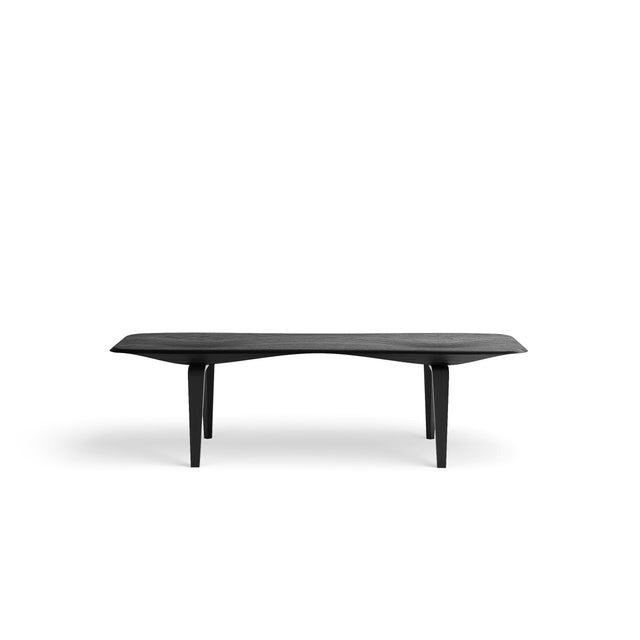 Kg Bench Ebonized Oak Carved Seat Modern Design Made in Italy | Chairish