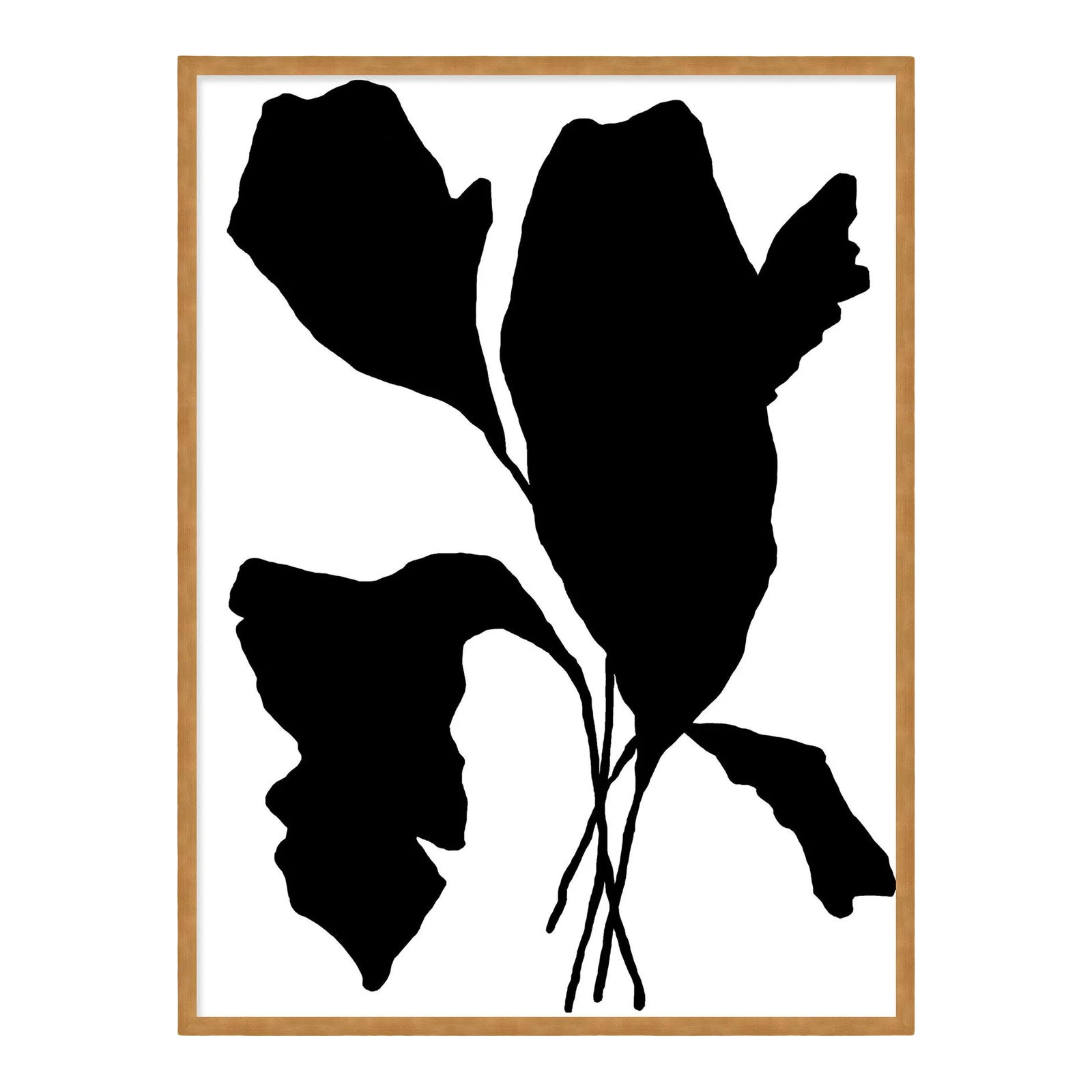 Abstract Bouquet by Kate Roebuck in Gold Framed Paper, XS Art Print ...