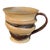 Contemporary Large Brutalist Hand-Thrown Pottery Mug | Chairish