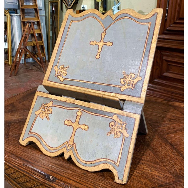 18th Century Italian Carved Giltwood and Painted Holy Bible Folding ...