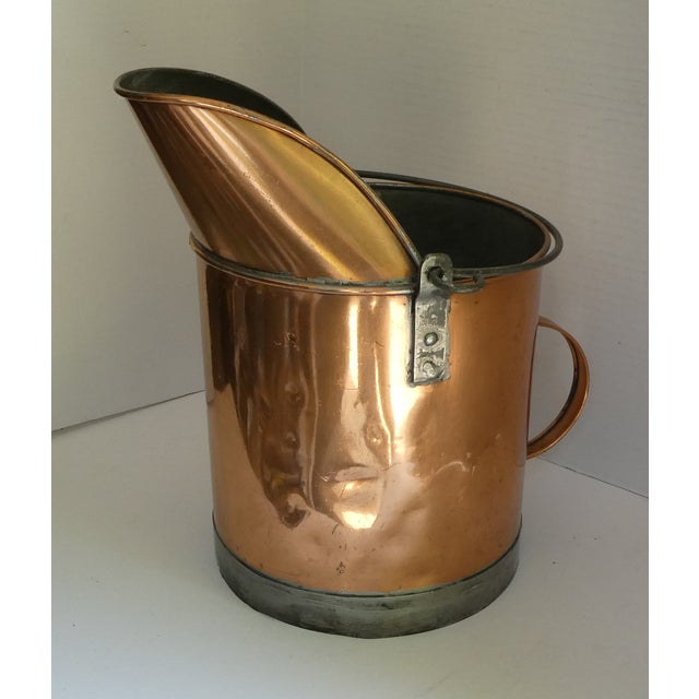 Vintage Copper Dairy Bucket Graduated Measure Tin Lined | Chairish