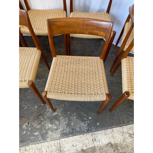 Mid 20th Century Style of Niels Moller Teak Dining Chairs Model 77 & 57 ...