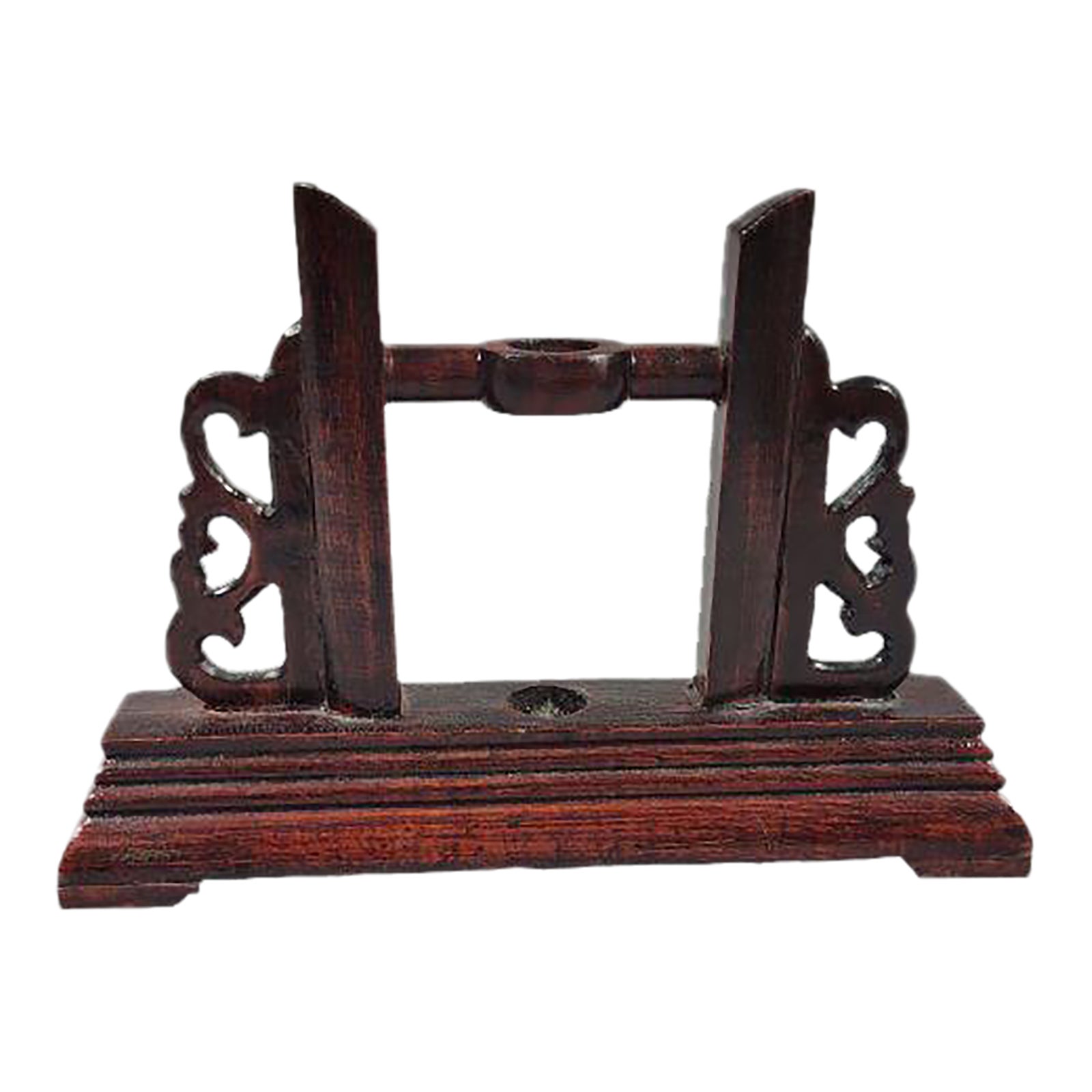 Vintage Wood Fan Display Stand | Chairish