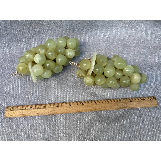 Vintage Green Marble Grape Clumps- a Pair | Chairish