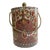 1970s Decorative Linen Fabric Ice Bucket | Chairish