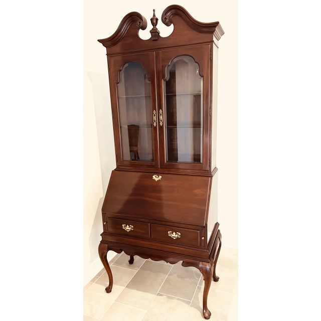 Ethan allen secretary desk with hutch store