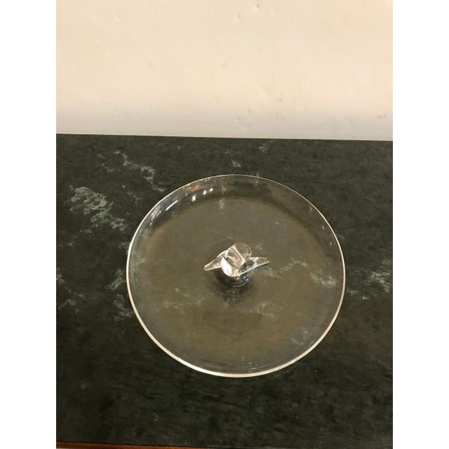 Stuben Modern Art Glass Dish Horderve/Pastry Platter | Chairish