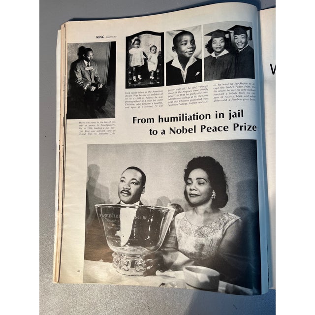 1968 Martin Luther King Life Magazine “i Have a Dream” Nobel Peace ...