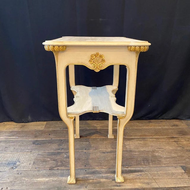 Lovely Art Nouveau Italian Side Table | Chairish