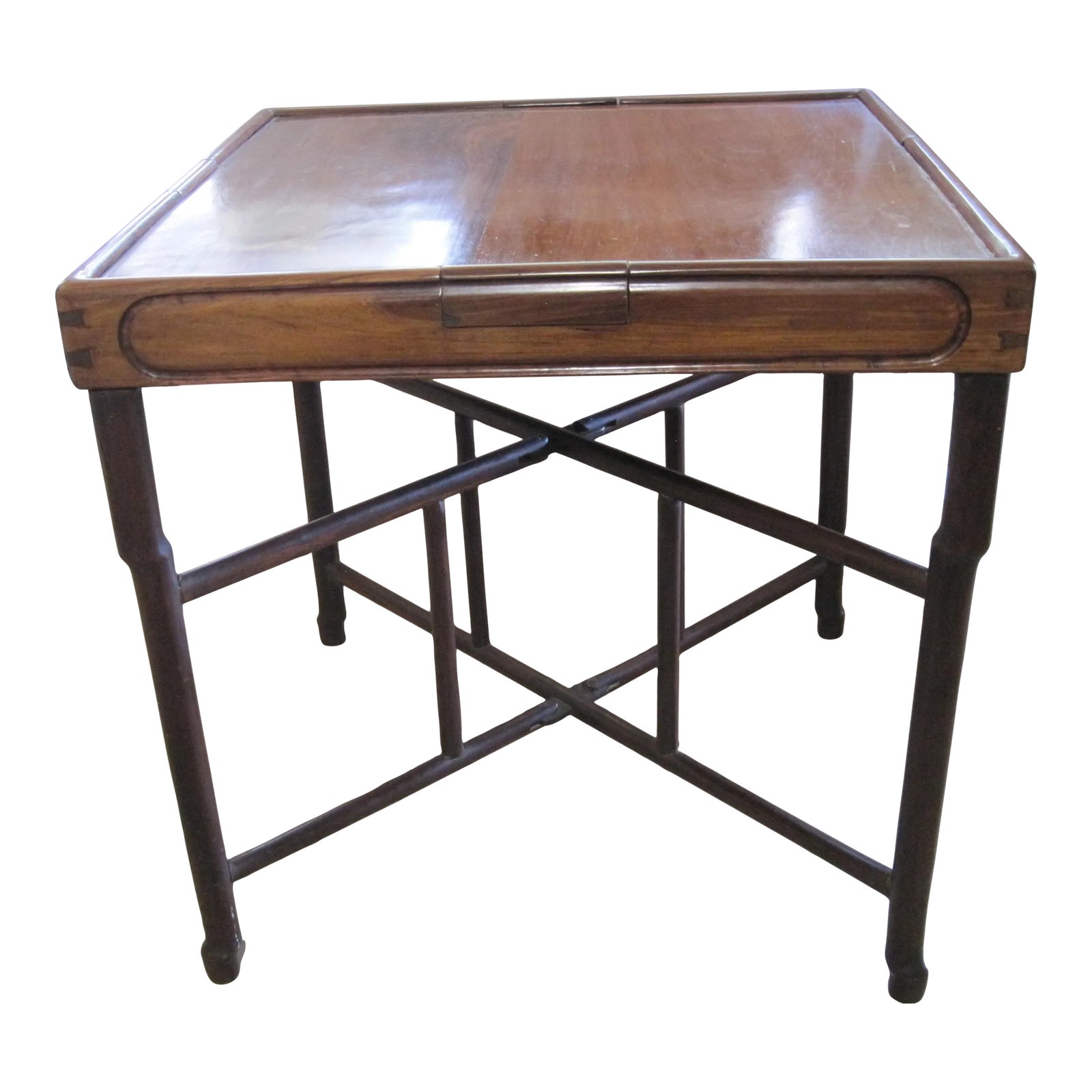 Chinese Rosewood Antique Mah Jongg Table | Chairish