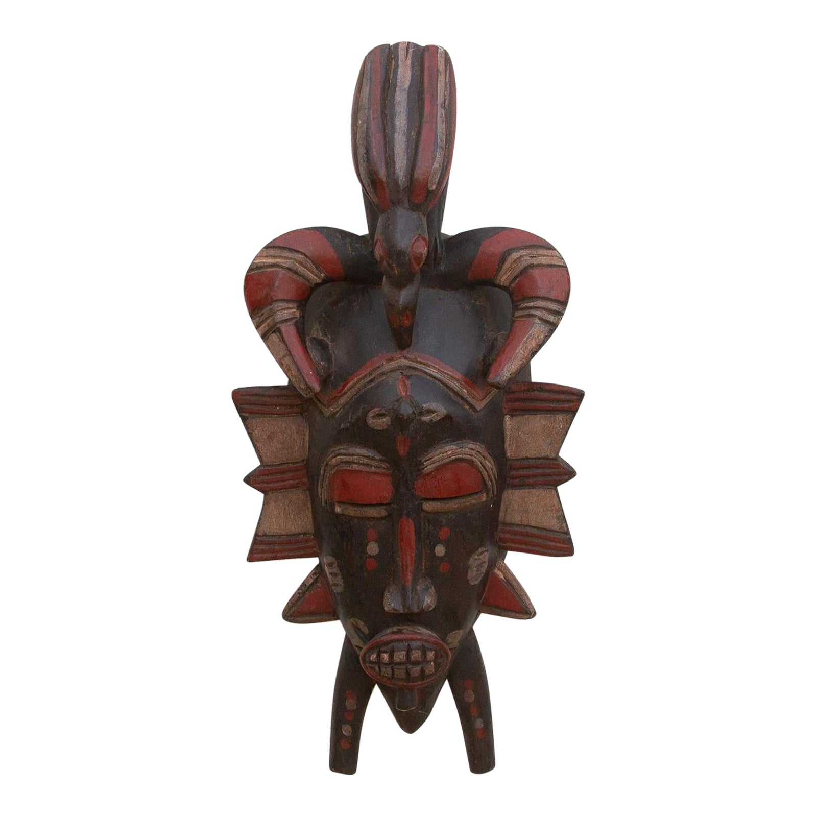 Horned Spirit, African Ritual Mask | Chairish