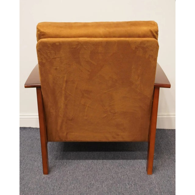 Alison Furniture Contemporary Mission Style Accent Arm Chair W. Faux ...