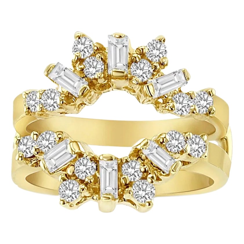 Baguette Diamond Ring Guard, Size 9 | Chairish