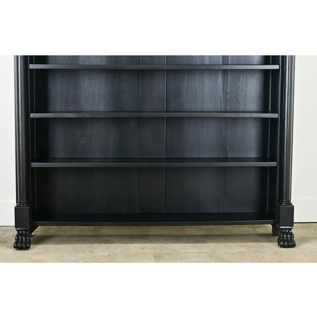 1800s French Empire Style Ebonized Bookcase | Chairish