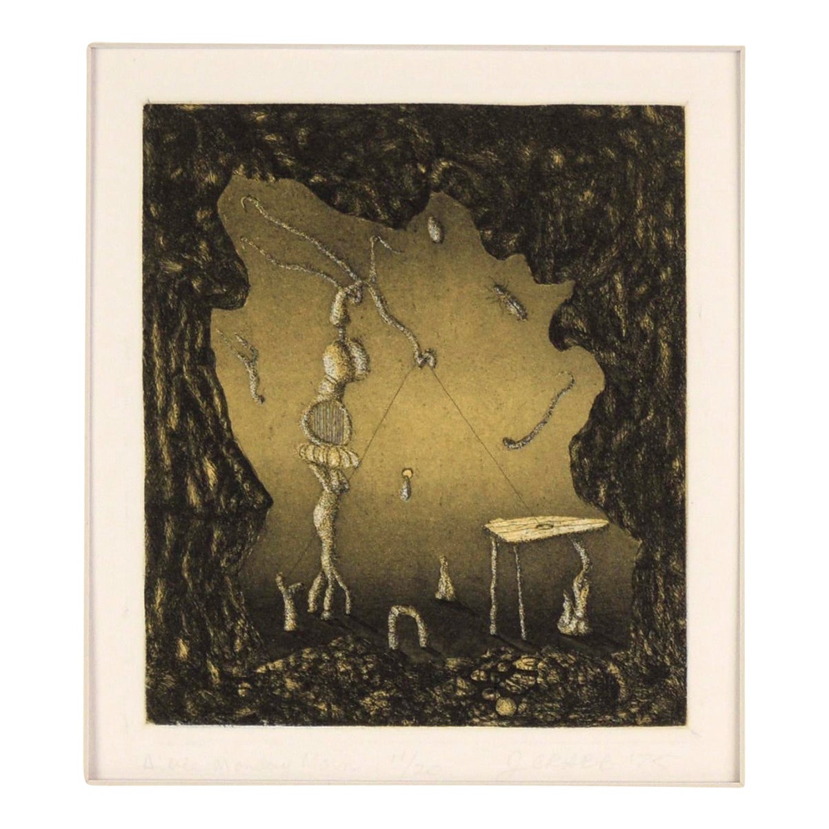 "Alice Monday Morn" - 1975 Surrealist by Jim Crabb | Chairish