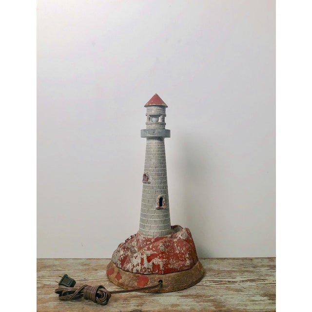 Vintage Lighthouse Sculpture | Chairish