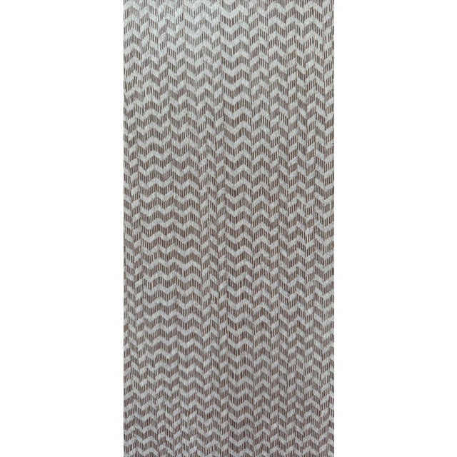 Late 20th Century Transitional Brass Legged Inlaid Herringbone Coffee ...