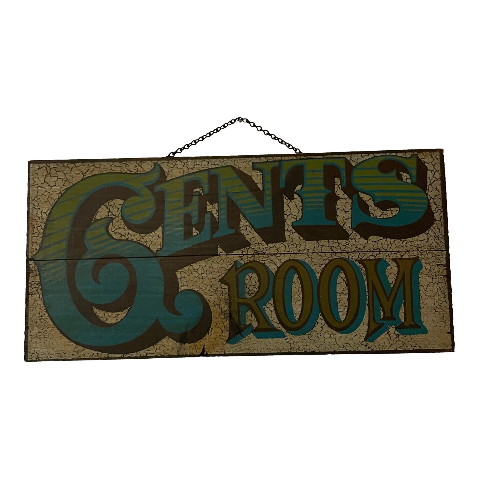 Vintage George Nathan 1972 Gent’s Room Sign | Chairish