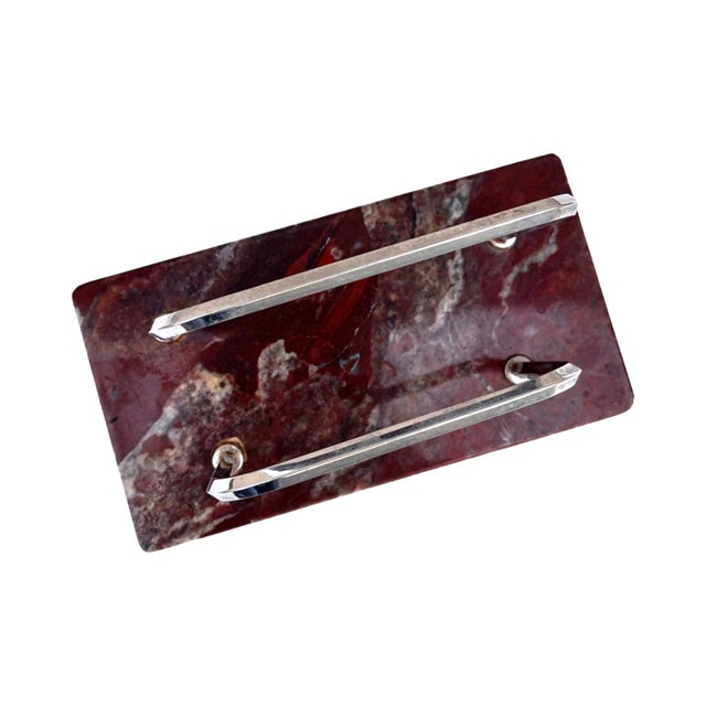 Letter Holder, Art Deco Letter Stand, Poland, 1930s, Chrome Marble ...