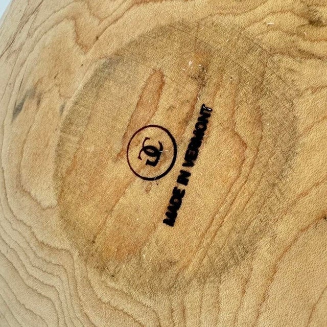 Vintage Boho Vermont Wooden Salad Bowl | Chairish