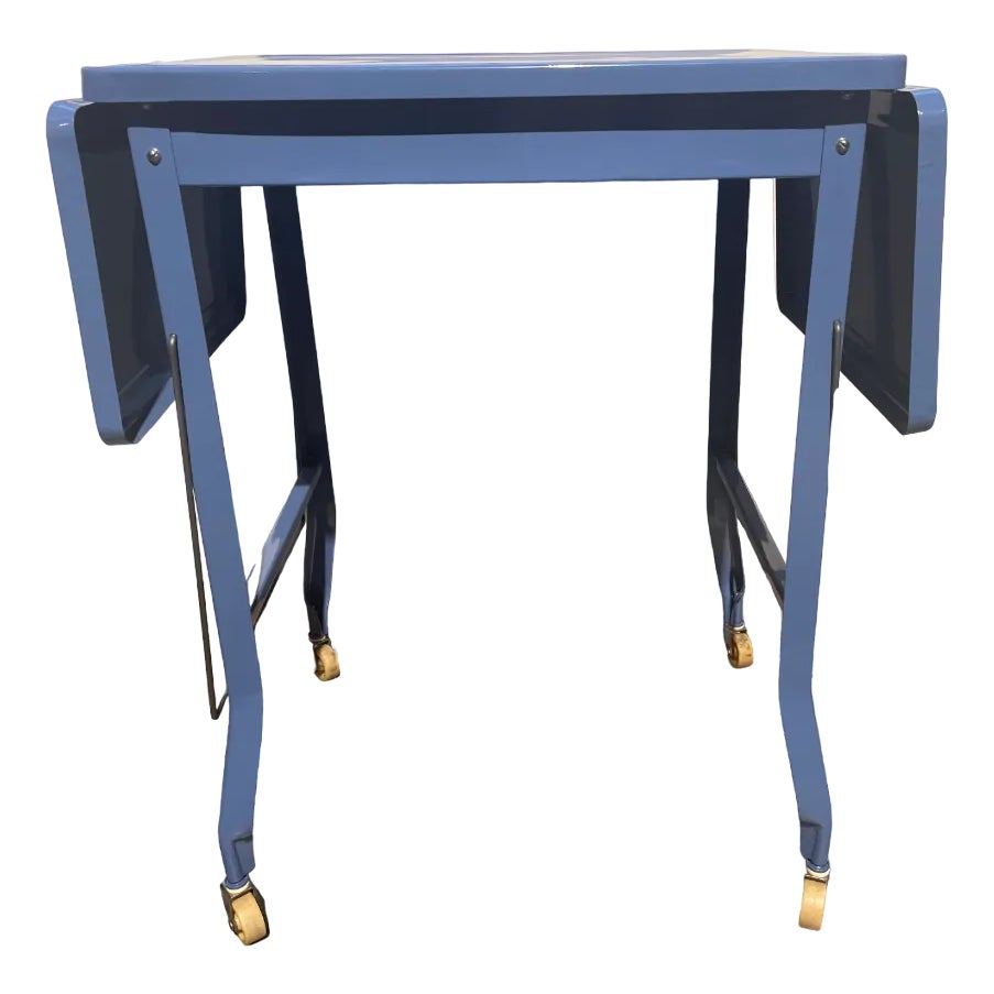 Folding Table on Wheels | Chairish