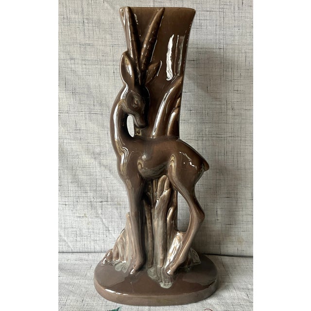 1950s Royal Haeger Mid-Century Modern Gazelle Vase Art Pottery | Chairish