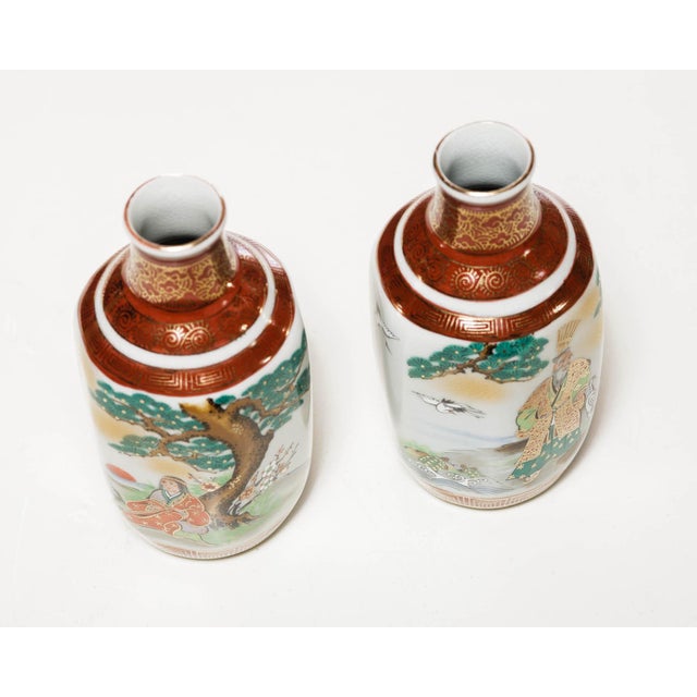 Antique Japanese Kutani Tozan Meiji-Era Hexagonal Gilded Porcelain ...