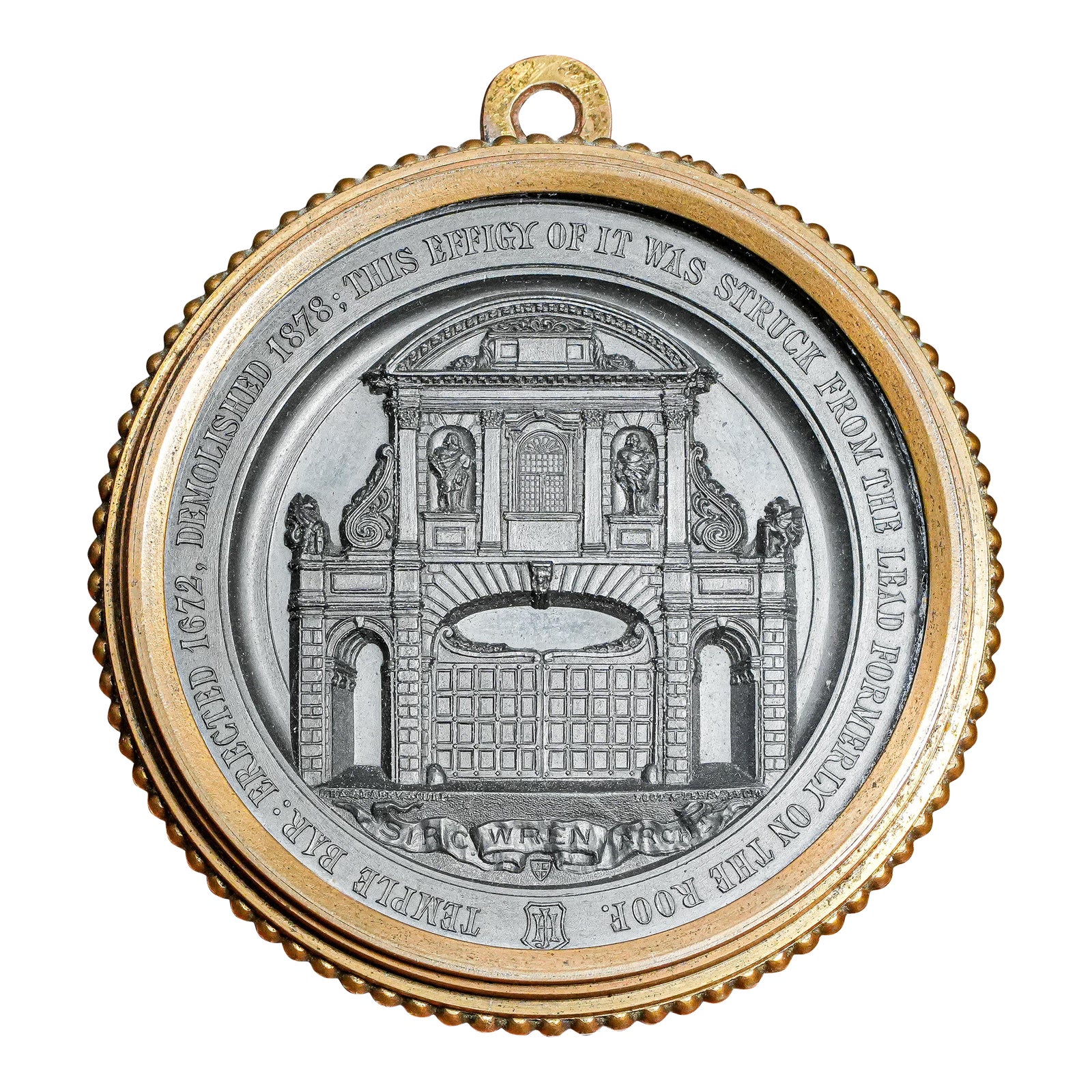 Rare Temple Bar Commemorative Medallion Architectural Relic Historic ...