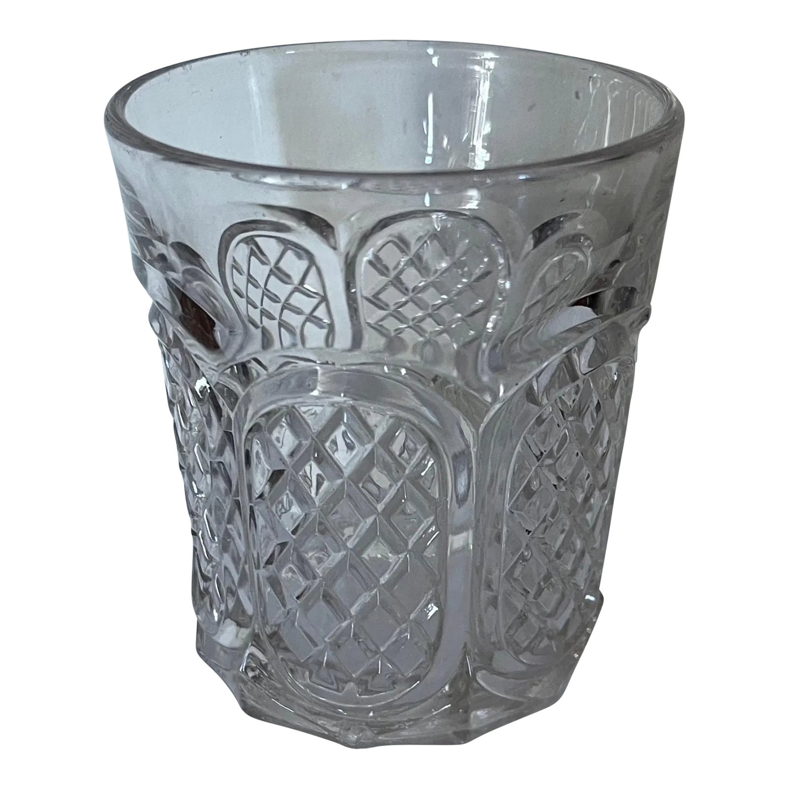 Antique 19th Century American Eapg Lattice Panel Flint Glass Crystal ...