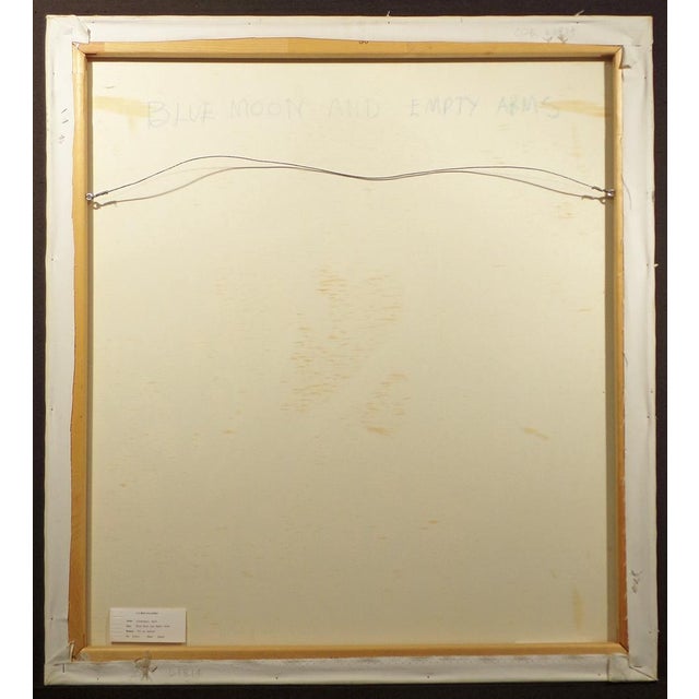 Earl Linderman "Blue Moon and Empty Arms" Signed Original Oil Painting ...