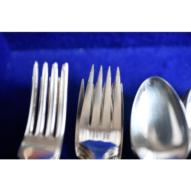 1950s Oneida Community Morning Star Silverplate Silver Set for 8 With ...